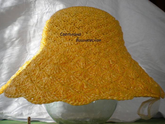 Tina's handicraft : hat from plastic bag - photo tutorial
