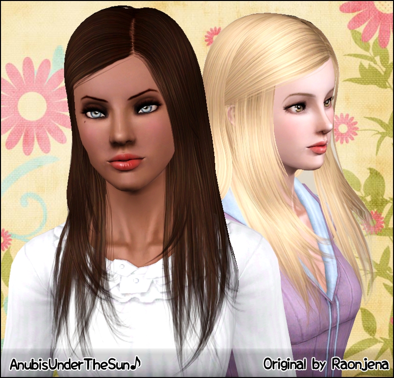Anubis - Sims Stuff: Raonjena Female Hair 029 ~ Fixed and pooklet'd