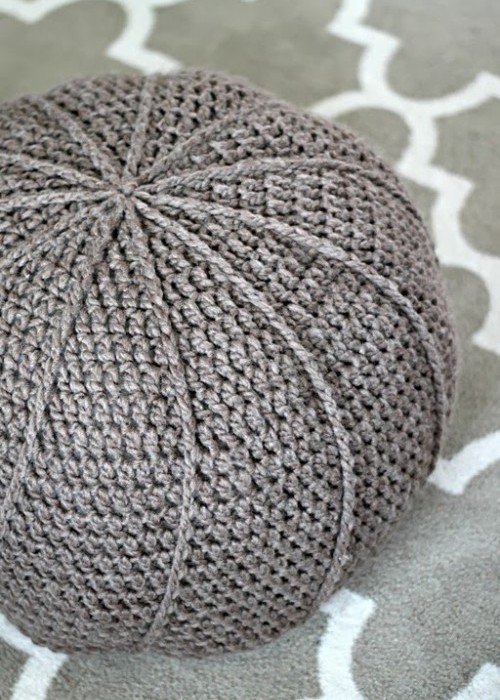 Beautiful Skills - Crochet Knitting Quilting : Crochet Floor Pouf ...