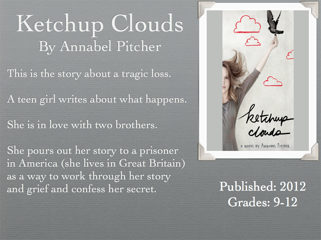 Young Adult Reading Machine: Ketchup Clouds By Annabel Pitcher