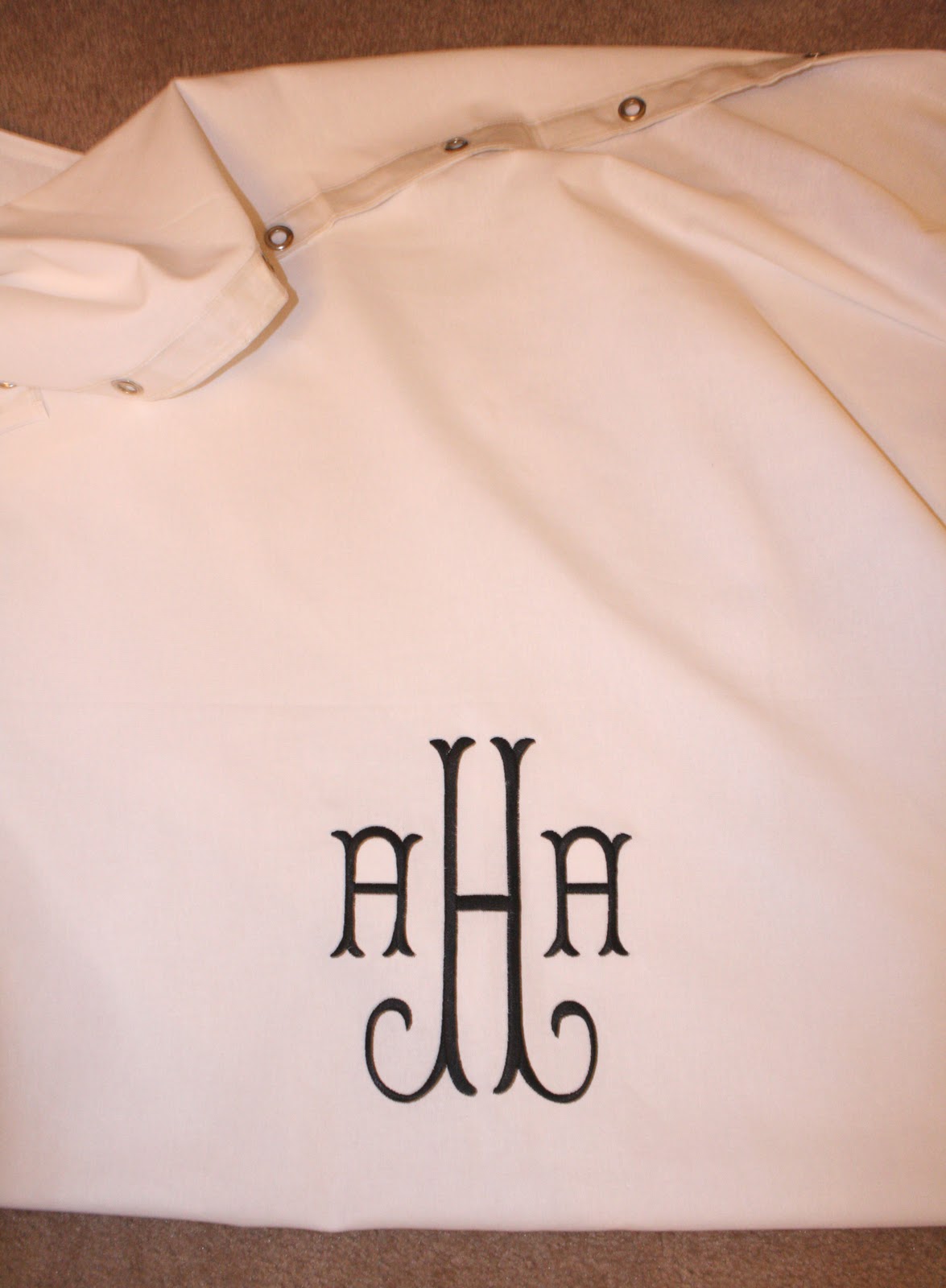 Meet Me in Philadelphia: My Custom Monogrammed Shower Curtain