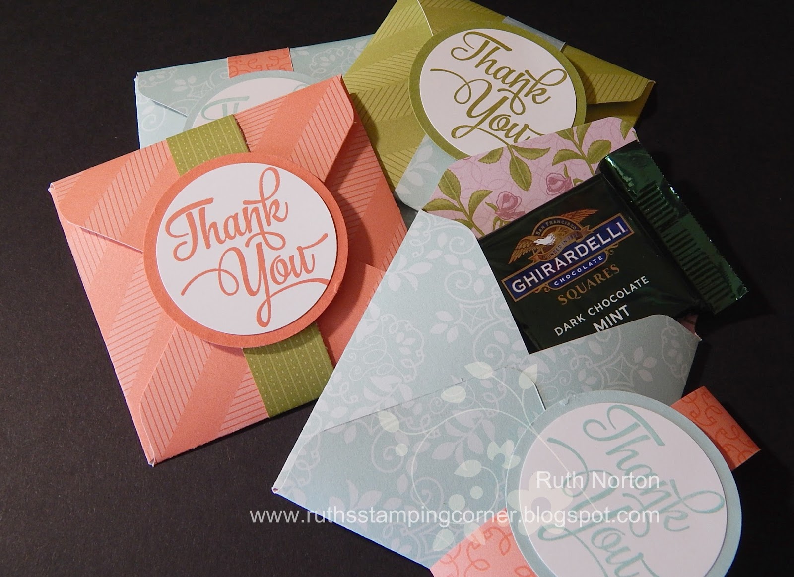Ruth's Stamping Corner: Ghirardelli Chocolate Envelopes