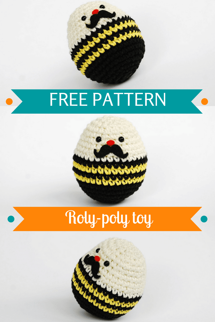 Amigurumi pattern: Strongman roly-poly toy Crafteando, que es gerundio
