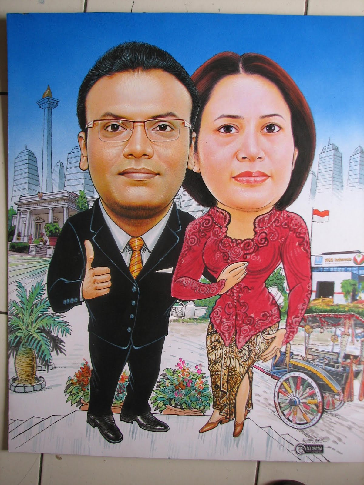 Lukisan Karikatur Ali oncom: GALERy Karikatur