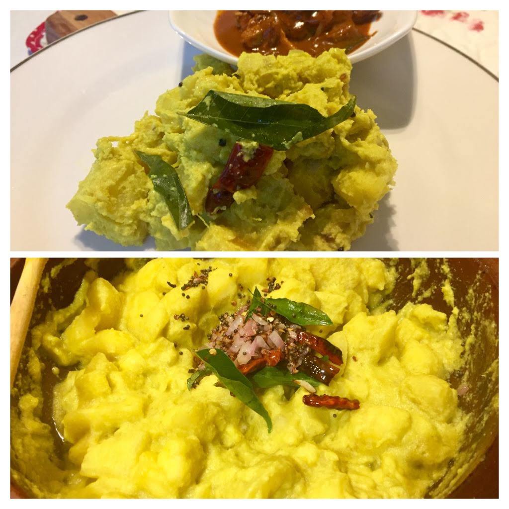 Kappa Kuzhachathu Mashed Tapioca With Ground Coconut