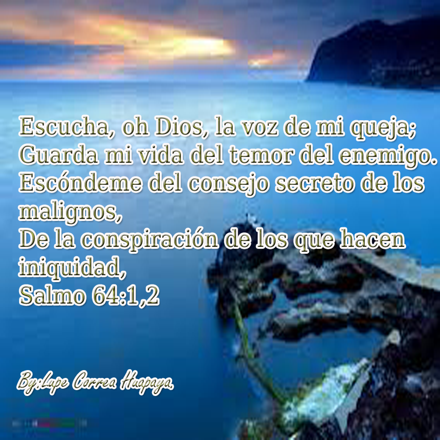 Meditando en La Palabra de Dios, Salmo 64
