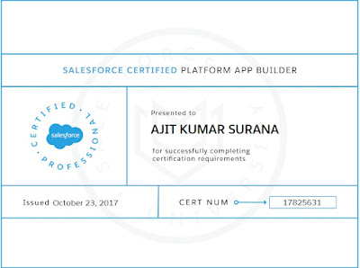 ☁ Ajit-On-Cloud ☁ : Salesforce Certified Platform App Builder ...