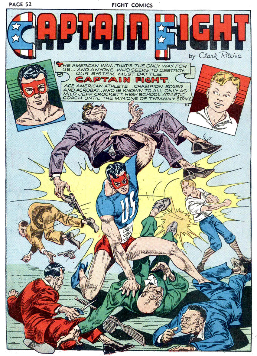 Pappy's Golden Age Comics Blogzine: Number 2027: The fighting Captain Fight