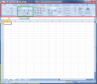 Excel de A a Z: Layout do Excel -Faixa de Opções (4)
