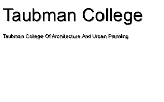 Taubman College Of Architecture And Urban Planning - Taubman College