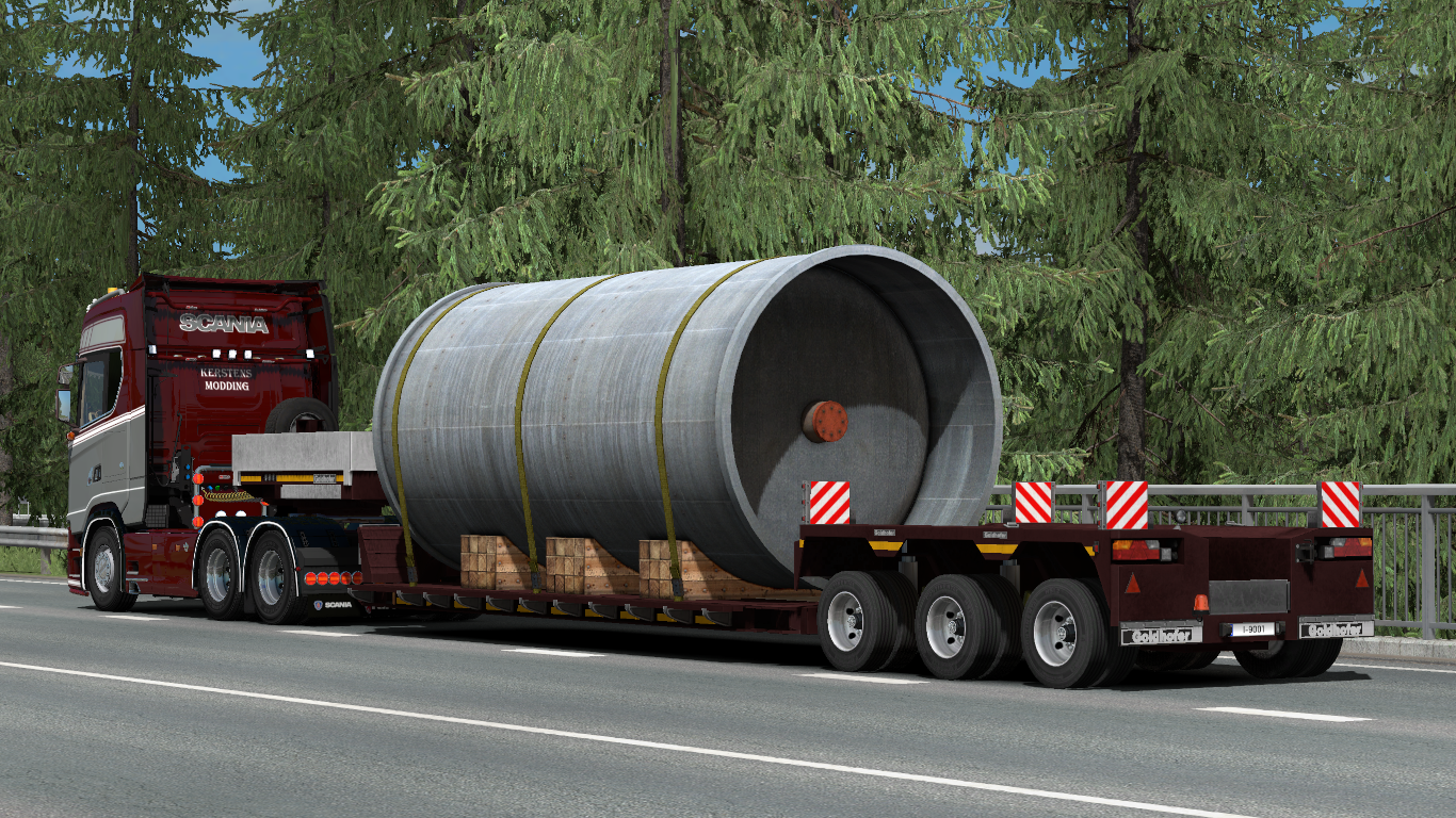 Ownable Overweight trailer Goldhofer V1.1 - Euro Truck Simulator 2 Mod ...