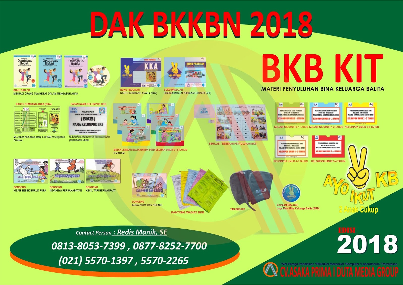 PENGADAAN BINA KELUARGA BALITA (BKB) KIT 2018 - jual bkb kit 2018 - KIE ...