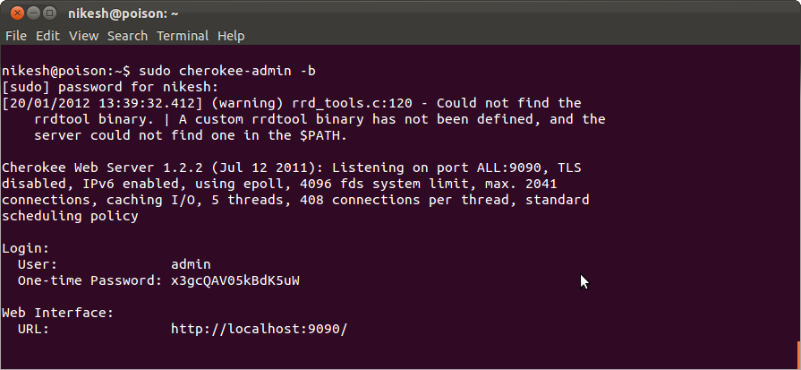 Install And Configure Cherokee Web Server Under Ubuntu Linux Linux Blog