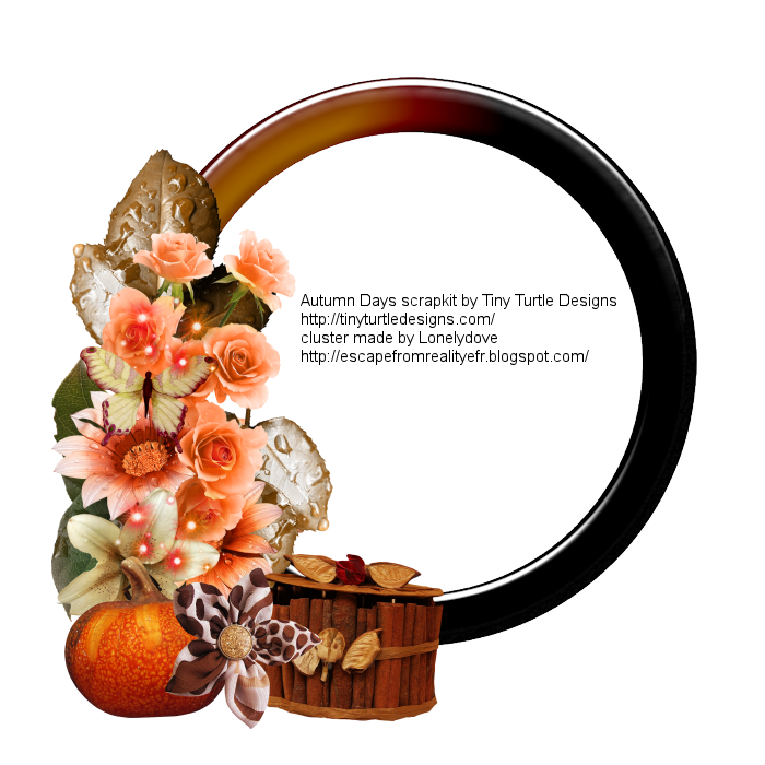 Escape From Reality Blog: Autumn Days Cluster Frames & Clusters