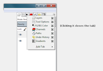 GIMP UI brainstorm: dockable menus