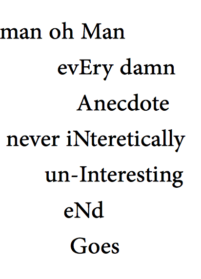 Exhibitions Blog: Gallery Interaction: Mesostics.