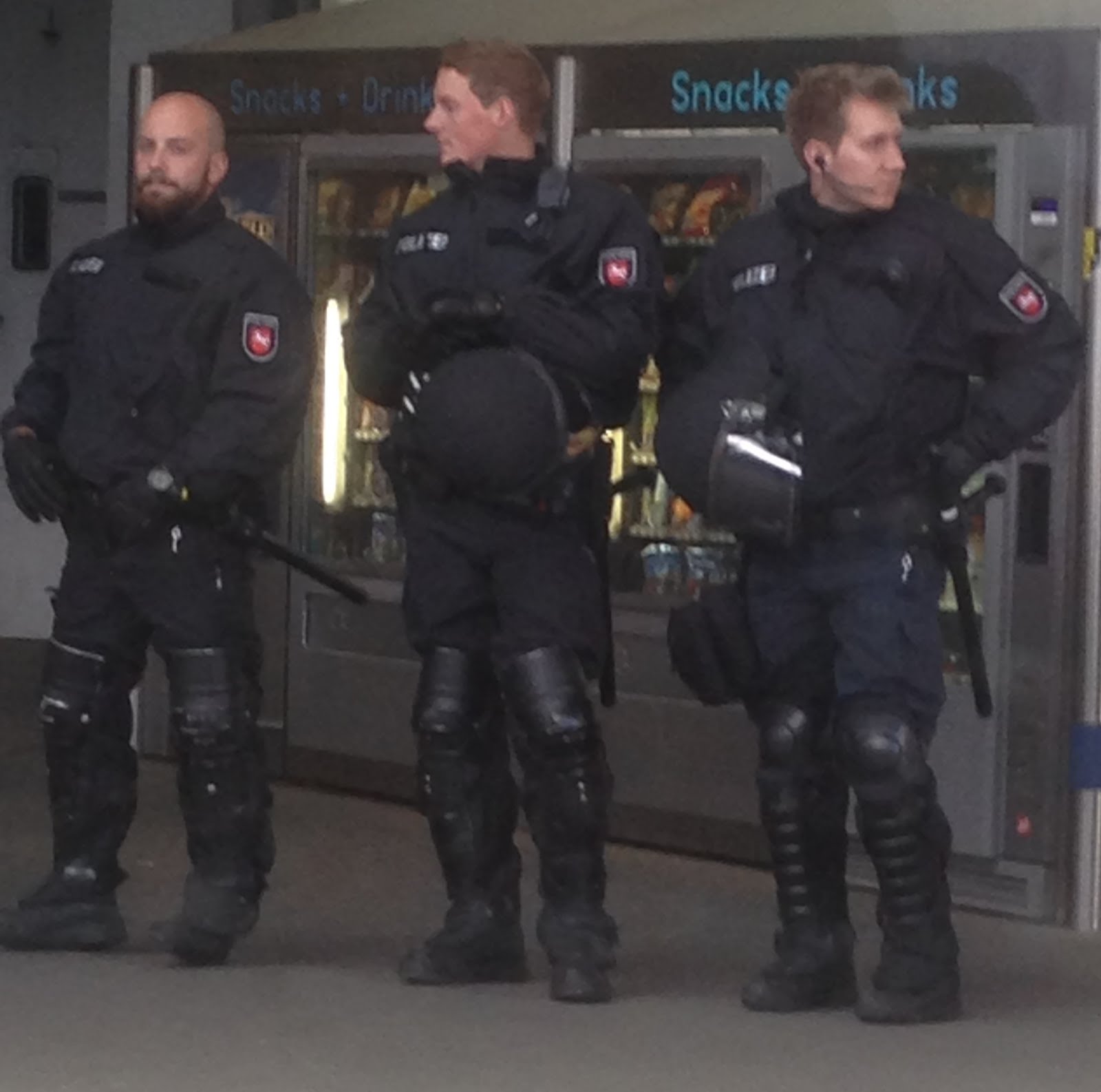 Christine@Braunschweig: Riot Police for the Soccer Hooligans