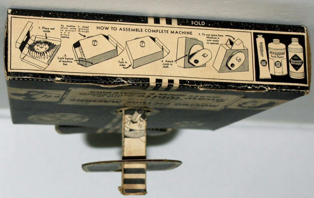 Filmic Light - Snow White Archive: 1938 Pepsodent Moving Picture Machine