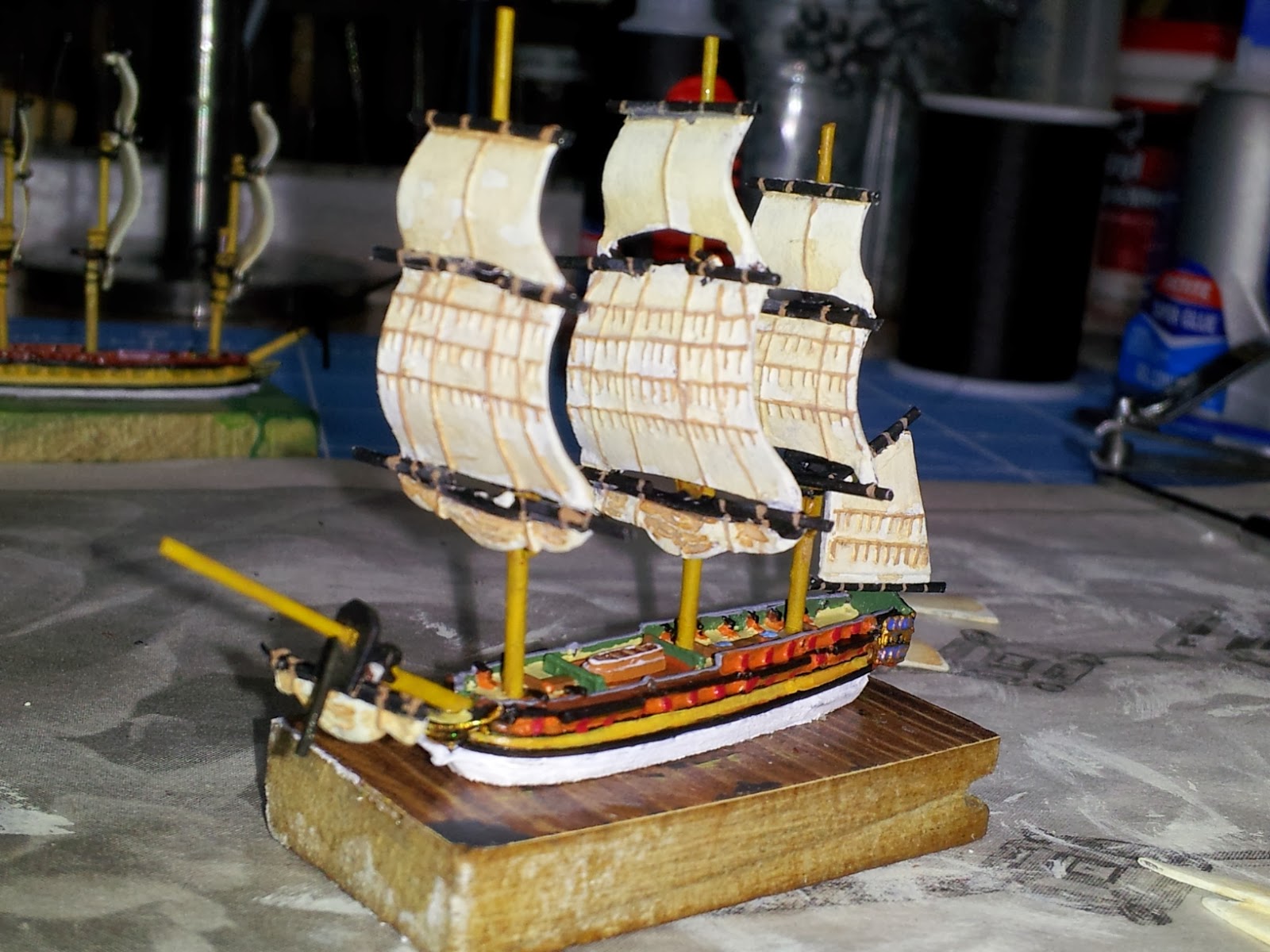 A Miniatures Hobby Room: Davco 5th Rate 40 Gun Frigates
