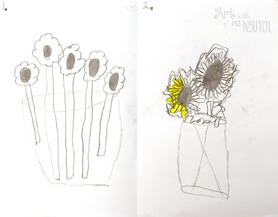 Van Gogh Sunflower Drawings (2nd) | Art with Mrs. Nguyen
