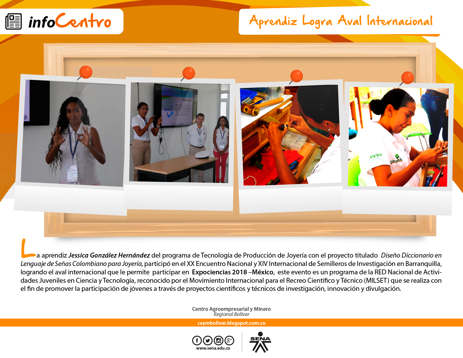 Centro Agroempresarial y Minero - SENA Regional Bolívar: [infoCentro ...