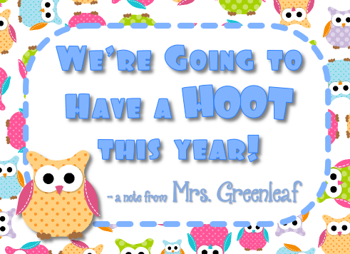 Personalized Owl Sign and Cards GIVEAWAY! - FlapJack