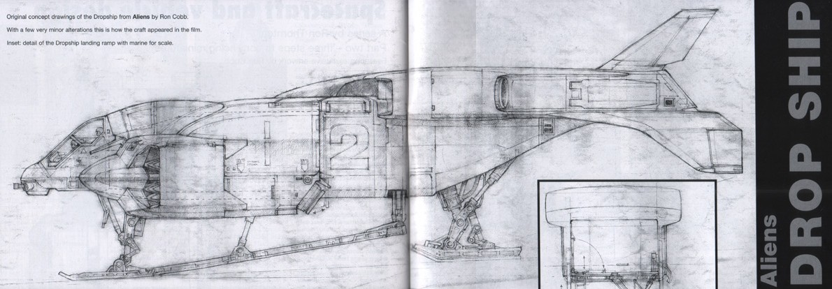 Alien Explorations: Aliens: Ron Cobb's Drop Ship artwork
