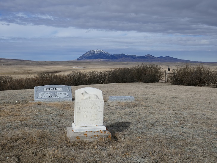 The view from here: Johnson Memorial Cemetery of Whitlash