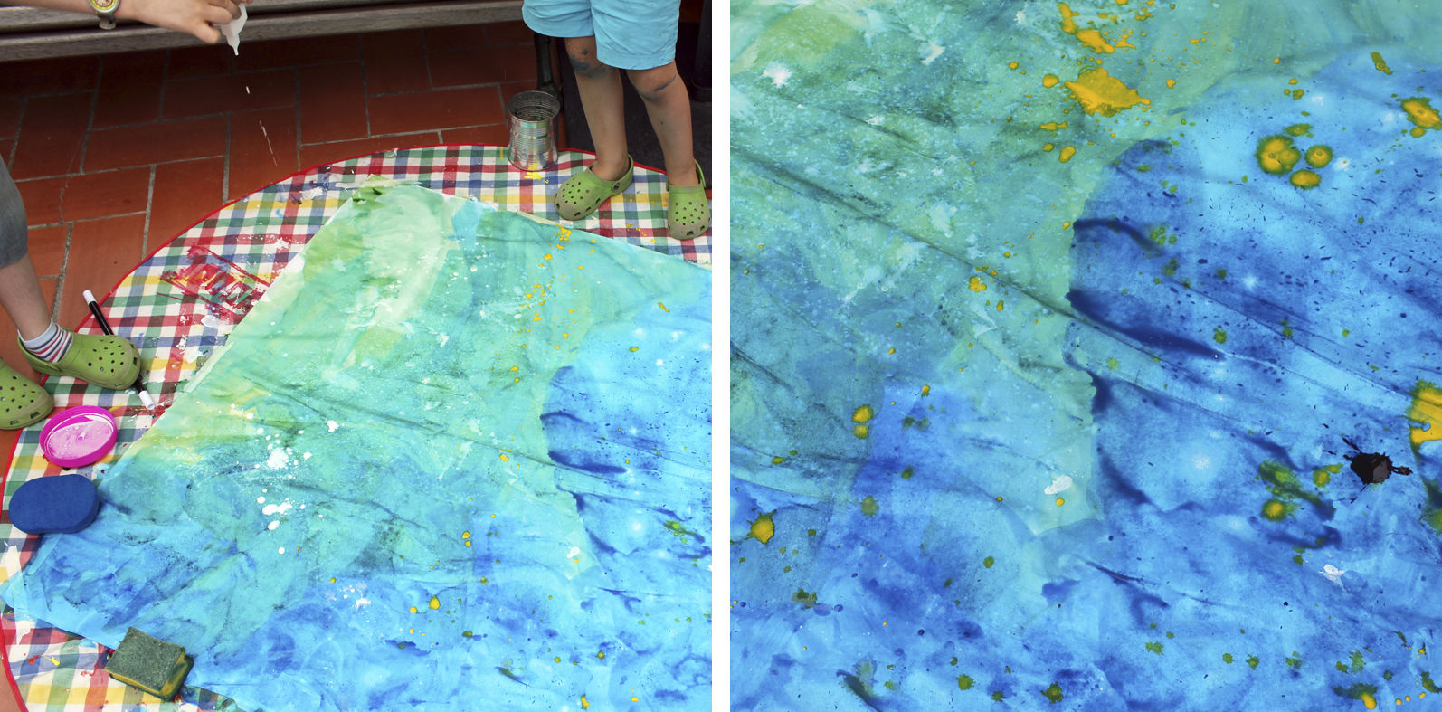 Mamà recicla: Pintant el fons del mar / Pintando el fondo del mar ...