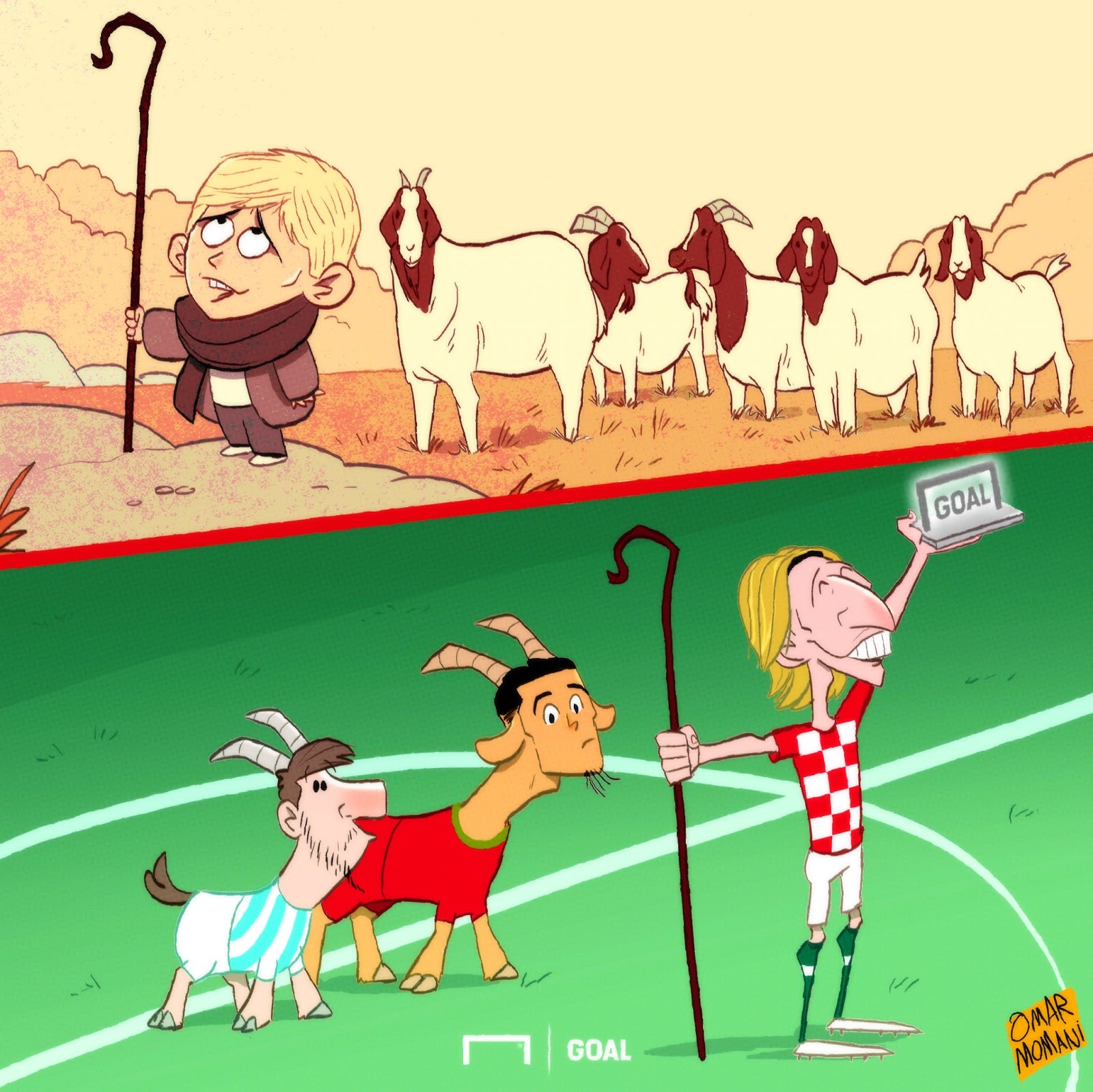 Omar Momani cartoons: Modric