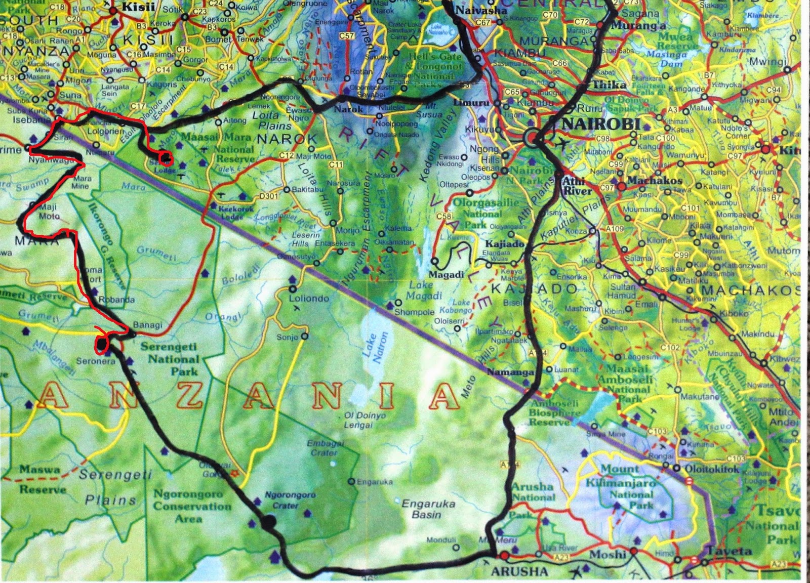 Souvenir Chronicles: AFRICA: CROSSING THE BORDER INTO TANZANIA