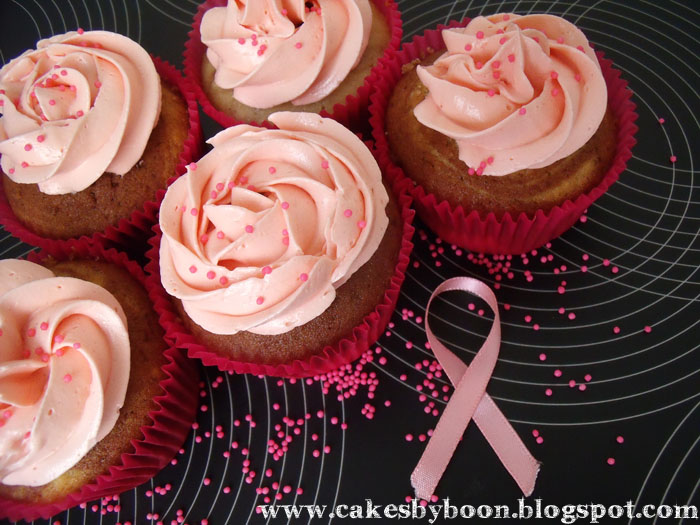 cakes by boon: Pink Ribbon Cupcakes Project 2011
