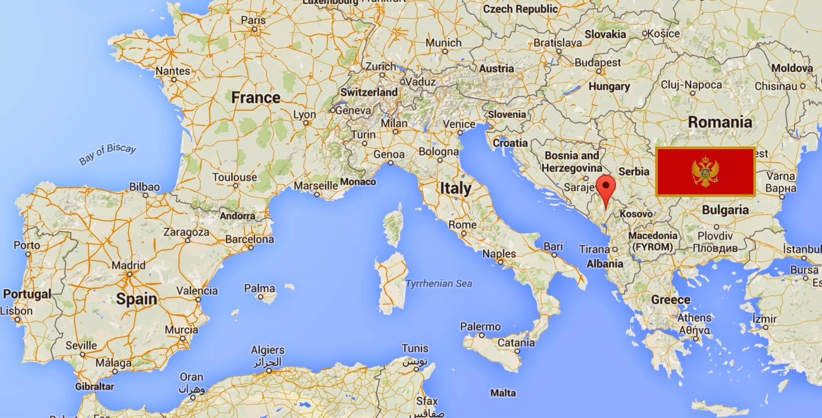 My postcard collection: Budva in Montenegro