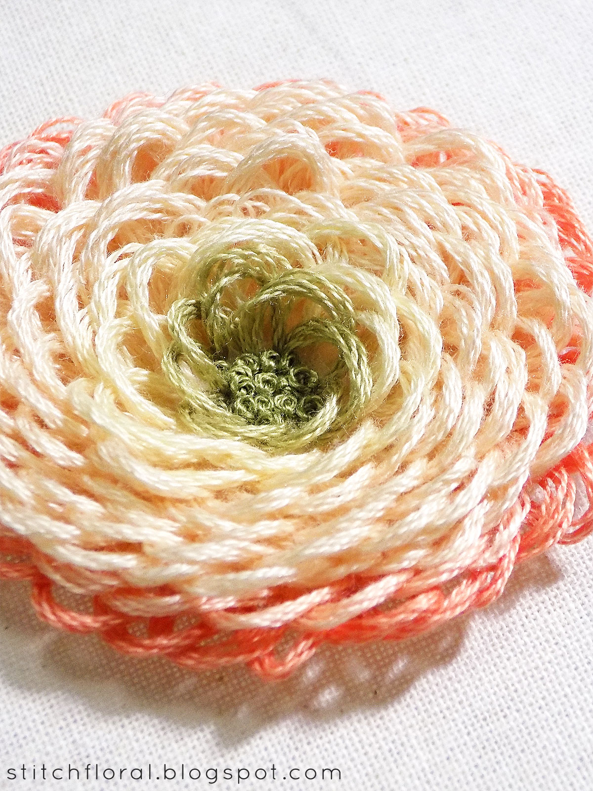 Embroidered flower bouquet, Part 1 - Stitch Floral