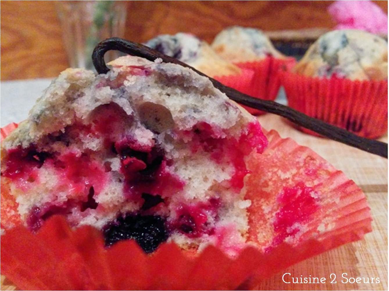 Cuisine 2 Soeurs: Muffins aux fruits rouges