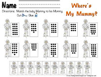 Classroom Freebies Too: Where's My Mummy Counting