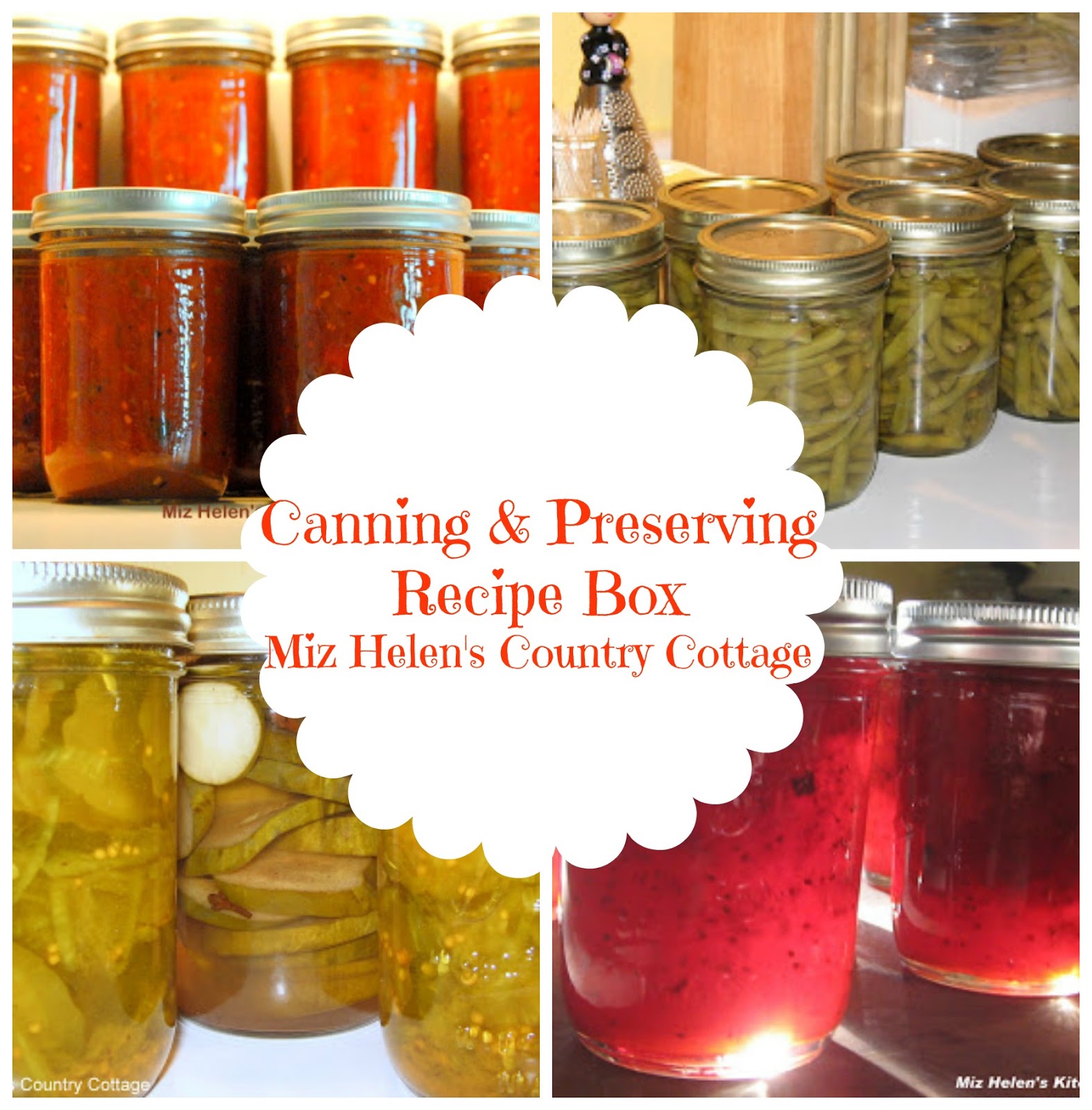 Canning and Preserving Recipe Box