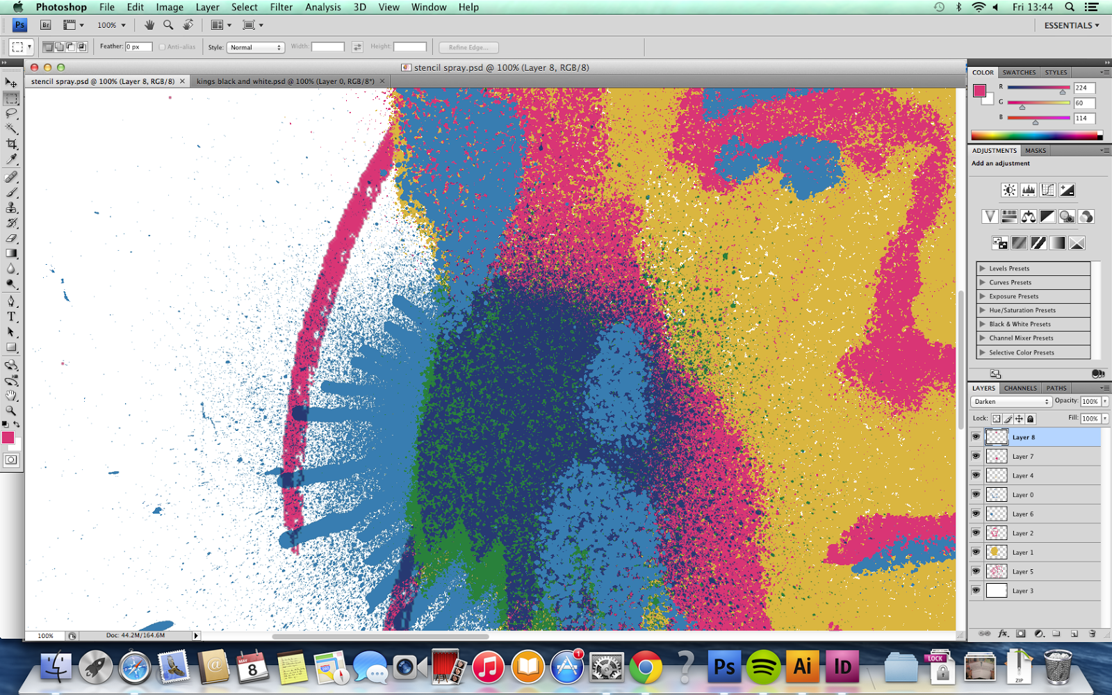 GCSE Graphics : Stencil spray - Andy Warhol