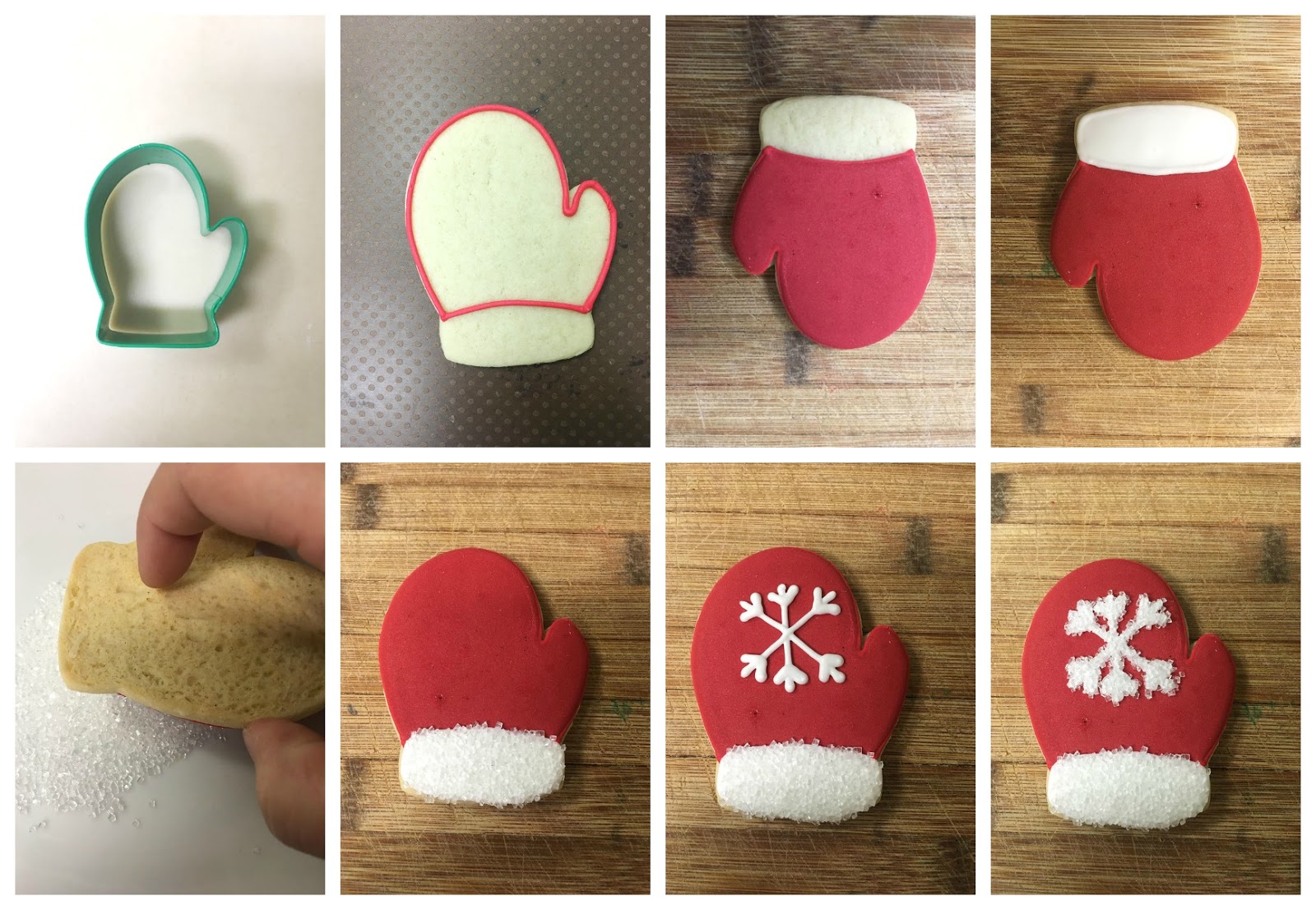 Snow Mitten Sugar Cookies | Served Up With Love