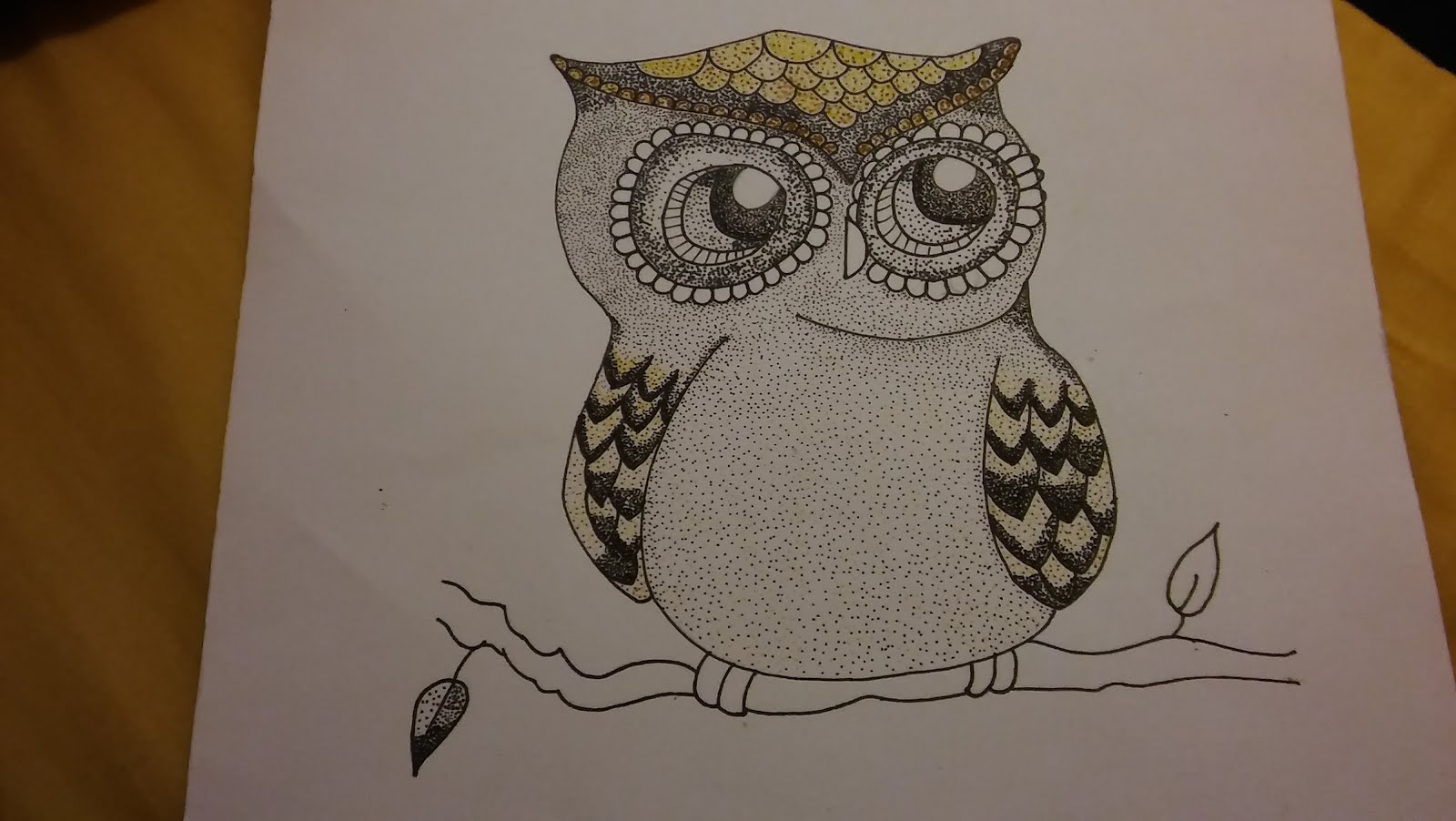 Didactica da expresion plastica e visual: Búho con Técnica Puntillismo