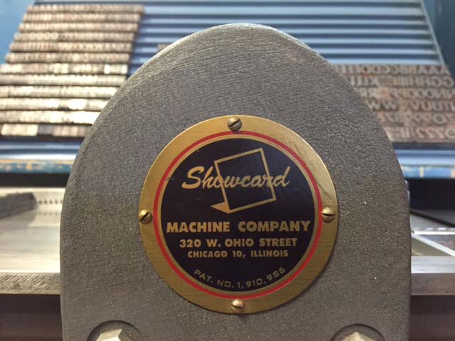 Drew Press: Showcard Proof Press Model ‘A’ .......SOLD