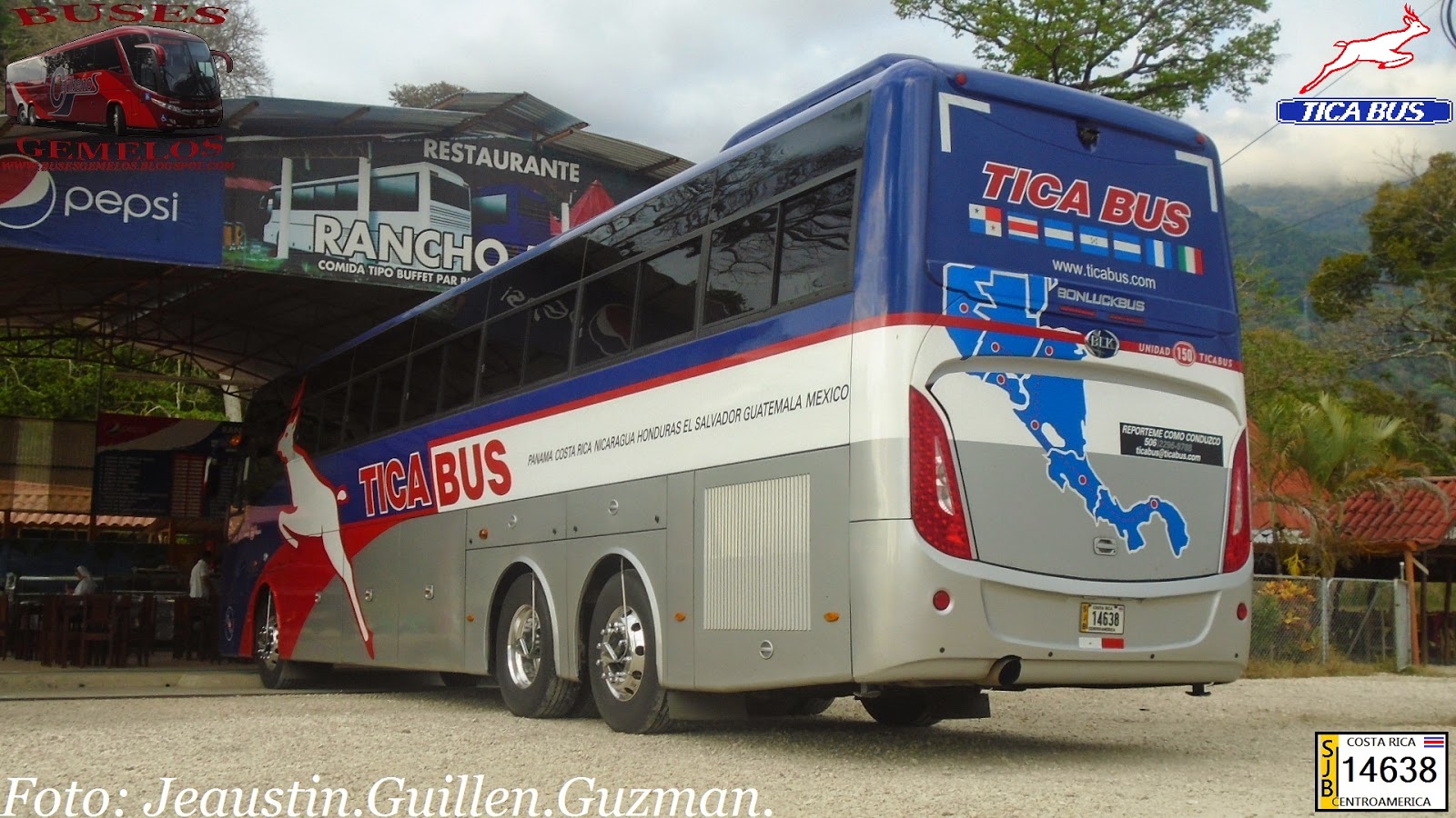 Buses Gemelos: BLK JXK6140 SJB 14638 UTILIZADO POR TICA BUS