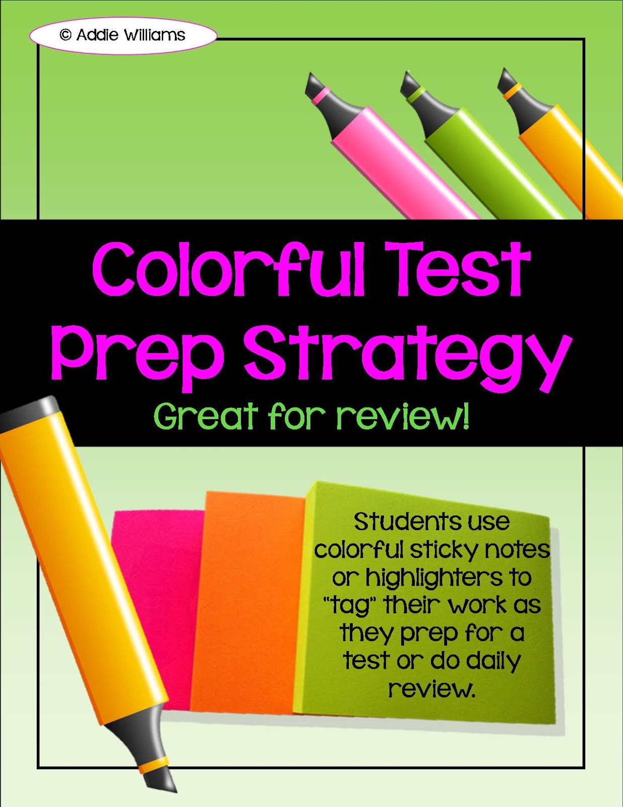 Test Prep Ideas With Sticky Notes - Addie Williams - Teacher Talk
