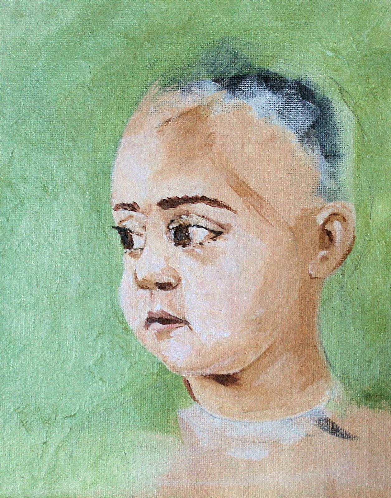 Dabbling In The Dew: Painting Taylor's Portrait