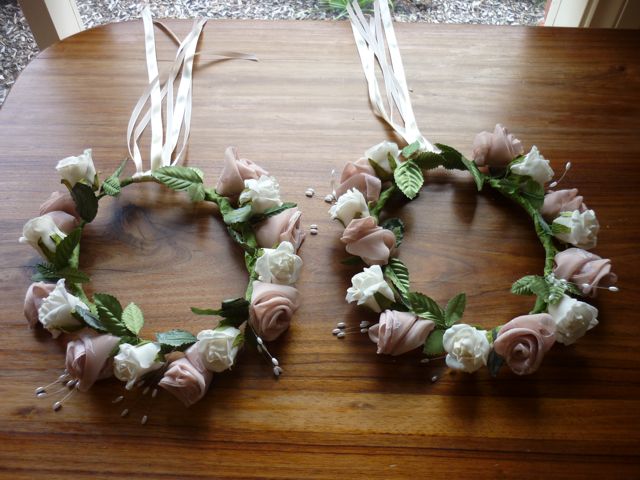 Home By Friday: Floral Head Wreaths