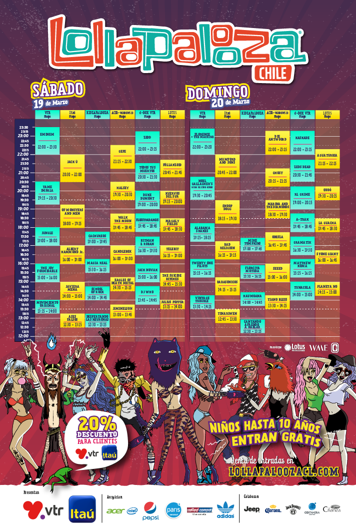 EcoworldReactor: "Lollapalooza Chile 2016" ONLINE