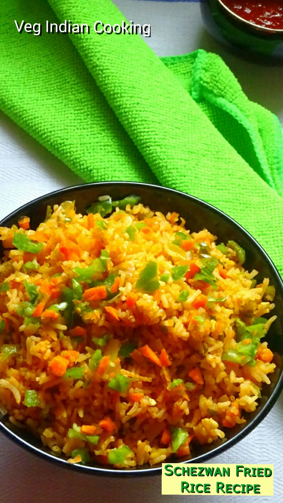 Veg Indian Cooking: Veg Schezwan Fried Rice
