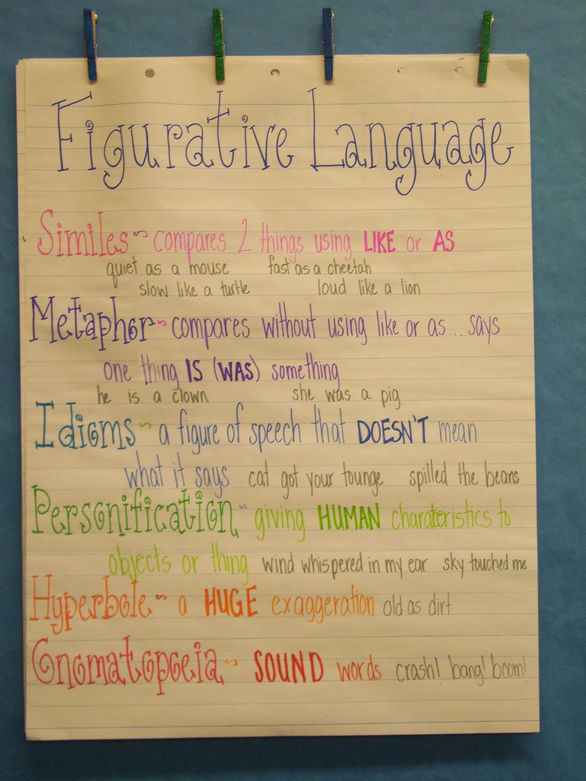 Smiles and Sunshine: Workshop Wednesday: Figurative Language