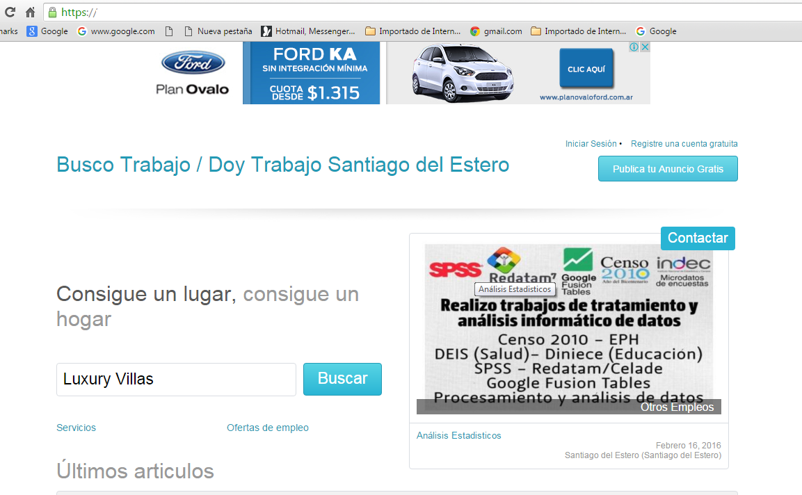 FSL Consultoría: Nuevo sitio Busco Trabajo / Doy Trabajo Santiago del ...