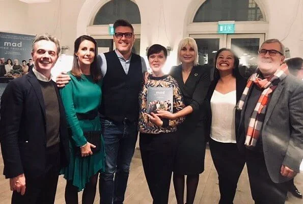 Princess Marie took part in the launch of the book 'Mad med respekt'